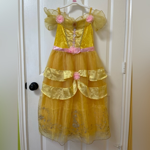 Disney | Costumes | Combo Of Disney Bell Princess Costume With Crown ...